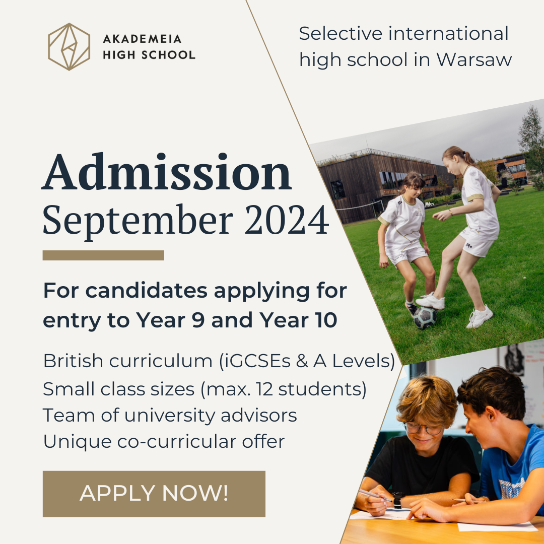 Akademeia High School - Private international high school in Warsaw